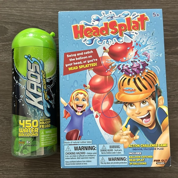 Games | Head Splat Action Challenge Game With 45 Water Balloons Swing ...